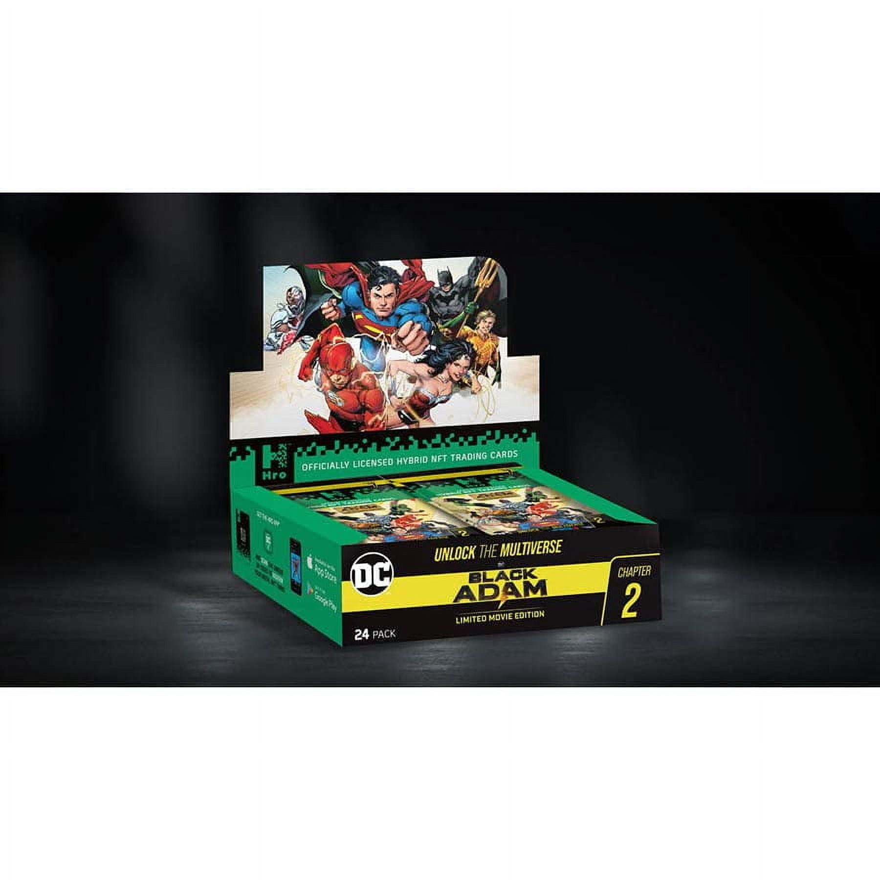 HRO DC Unlock The Multiverse Black Adam 24-Pack Mega Booster Box Hybrid ...