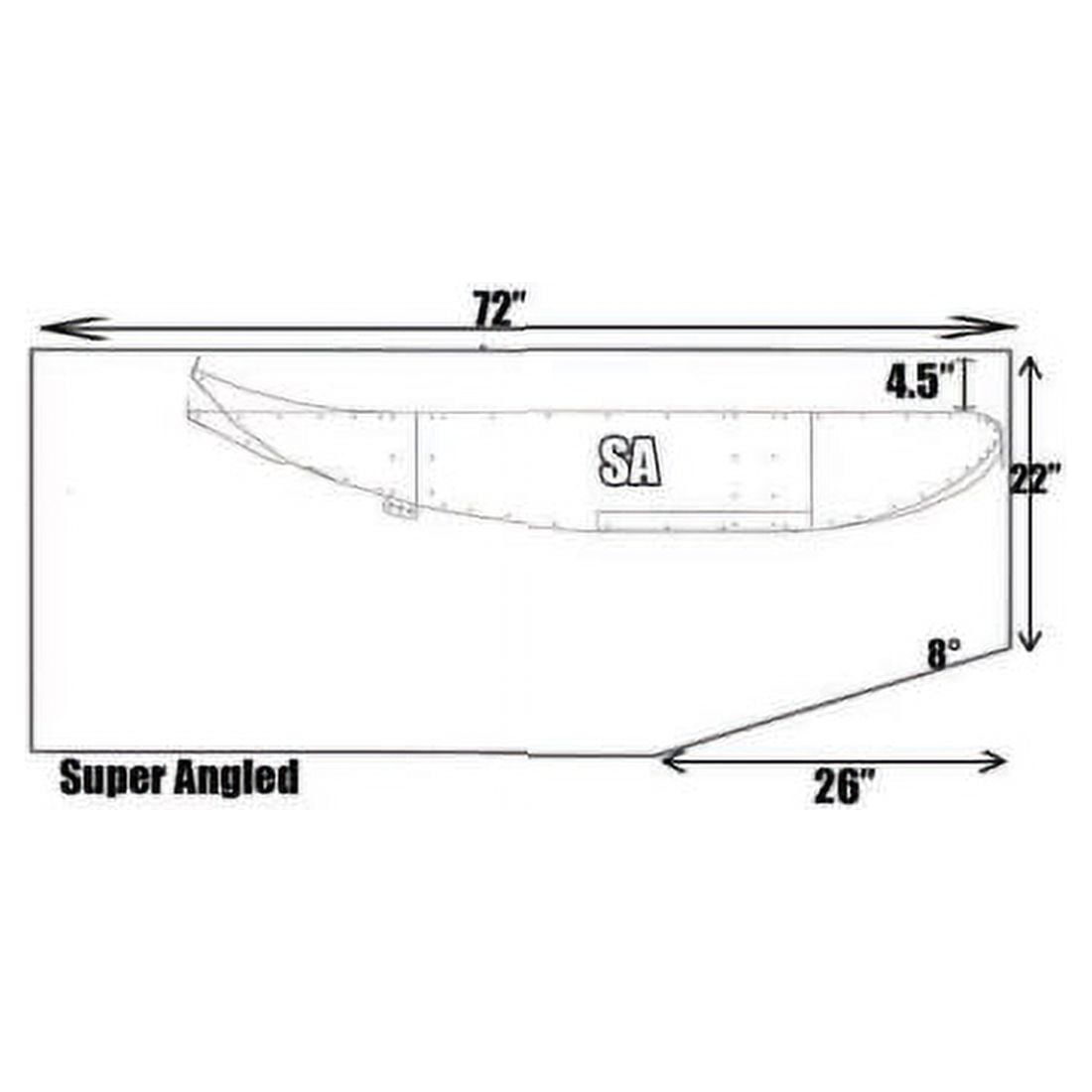 HRP STW0502B-SA-KIT Sprint Car Top Wing, Dished W/ Super Boards ...