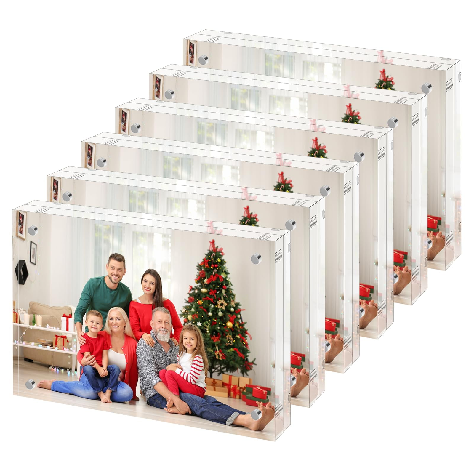 HRSDEIE 4x6 Acrylic Picture Frames 6 Pack, Premium Acrylic Photo Frame ...