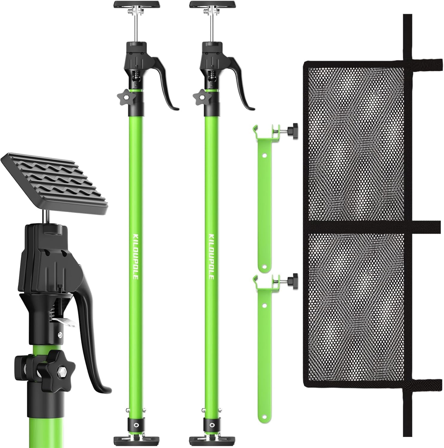 HRT 2-Pack Adjustable Cargo Bars with Dividers & Net, 40-79 Inch Non ...