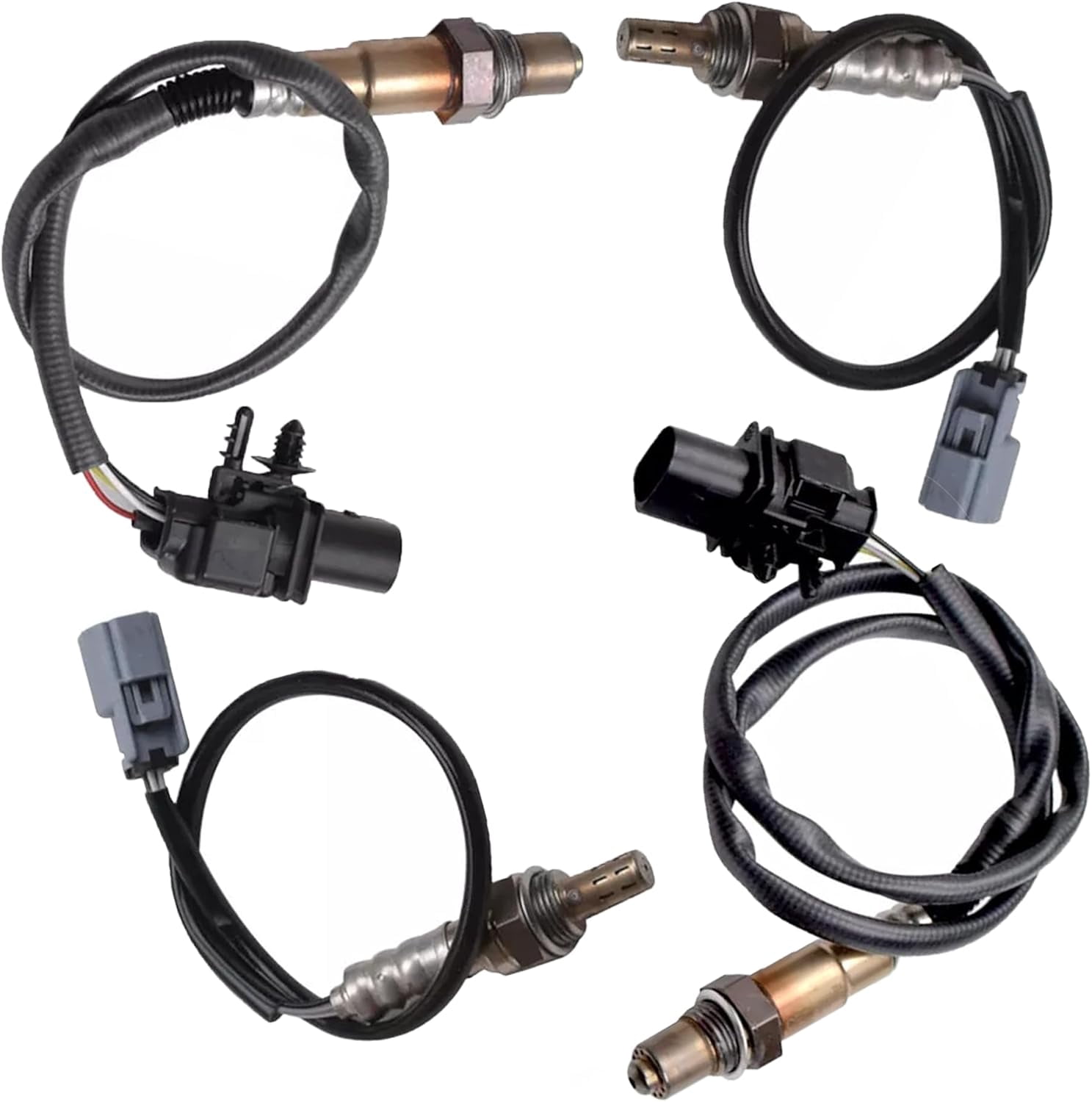 HRT 4-Piece O2 Sensor Set for 2011-2014 Ford F-150 5.0L/6.2L, Replaces ...
