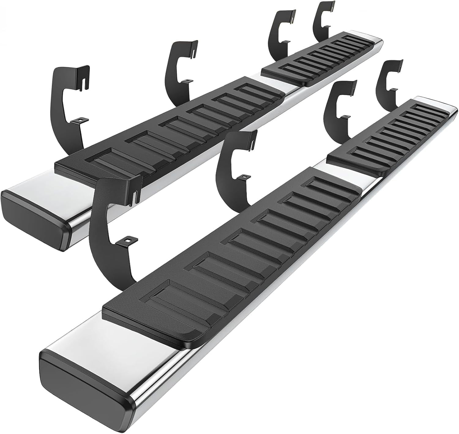 HRT 6 Inch Chrome Stainless Steel Running Boards for 2007-2019 Chevy ...