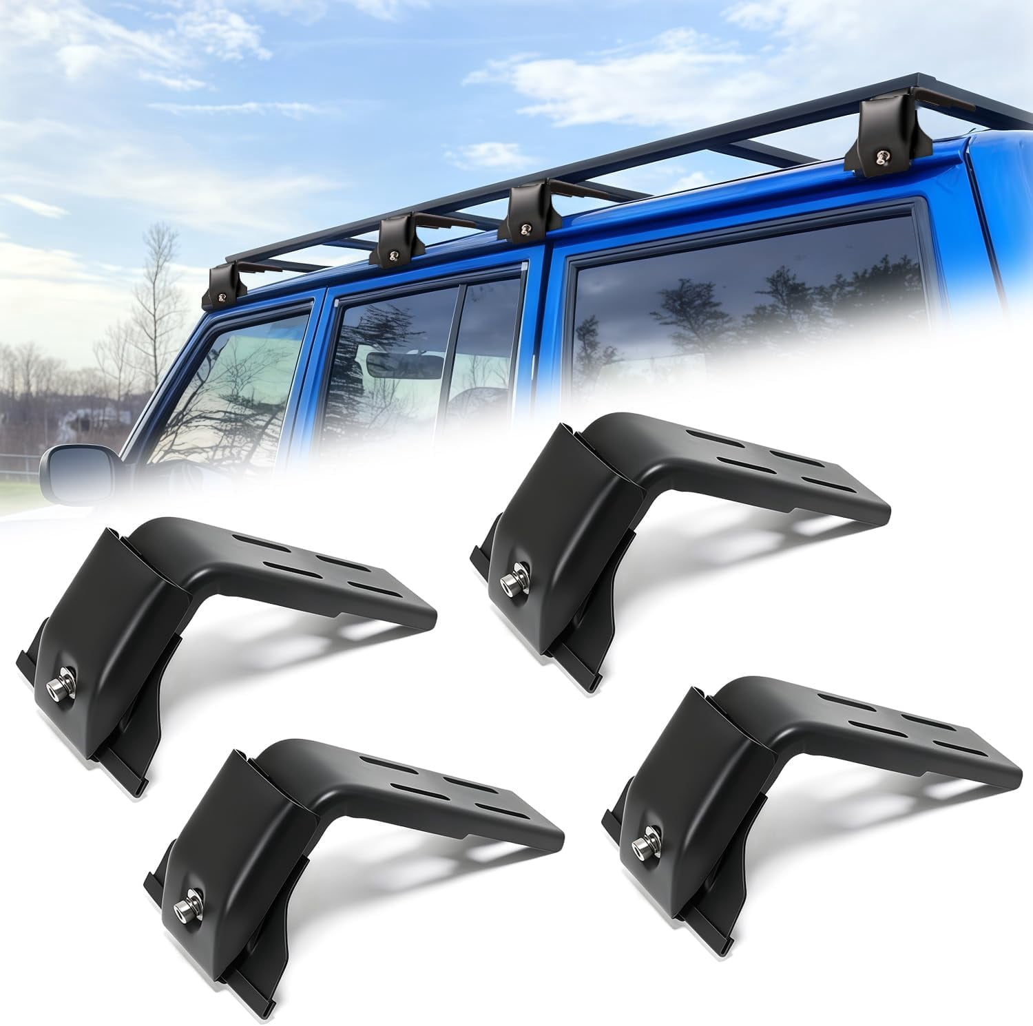 HRT Roof Rack Mounting Brackets, Gutter Mount Roof Rack, Roof Rack ...