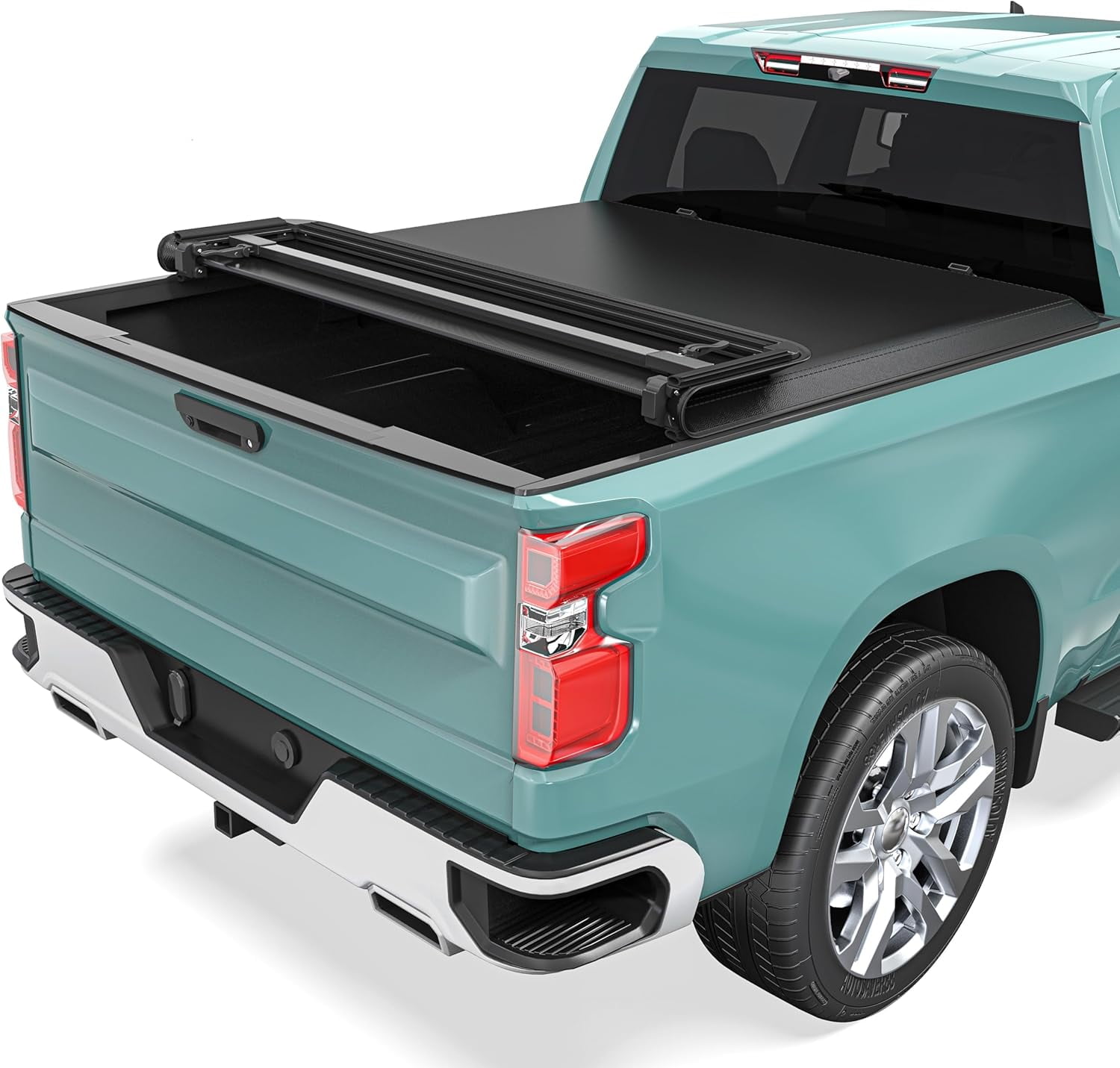 HRT Soft Quad-Fold Tonneau Cover for 2020-2026 Chevy Silverado/GMC ...
