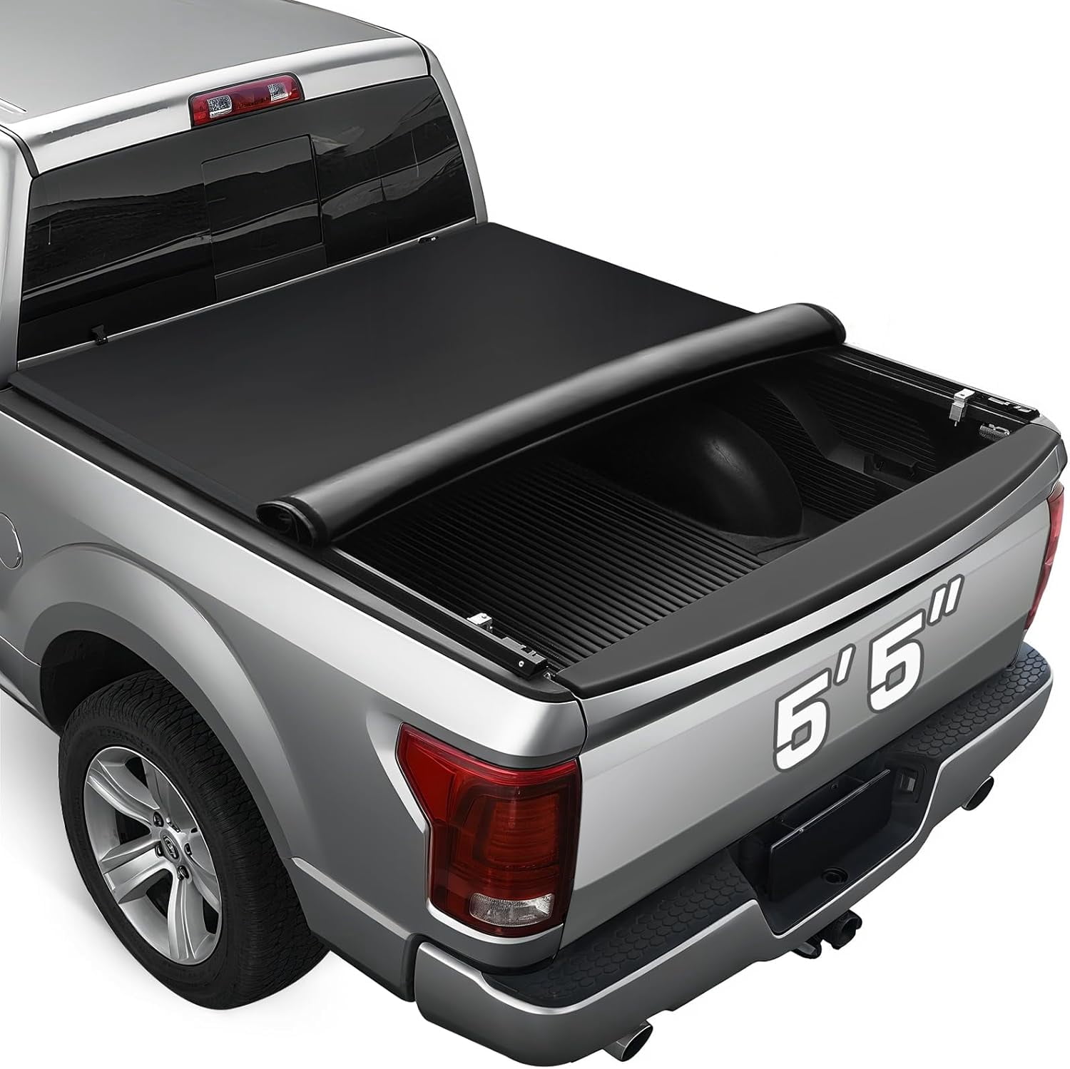HRT Soft Roll-Up Tonneau Cover for 2004-2026 Ford F-150 5.5ft Bed – 26 ...