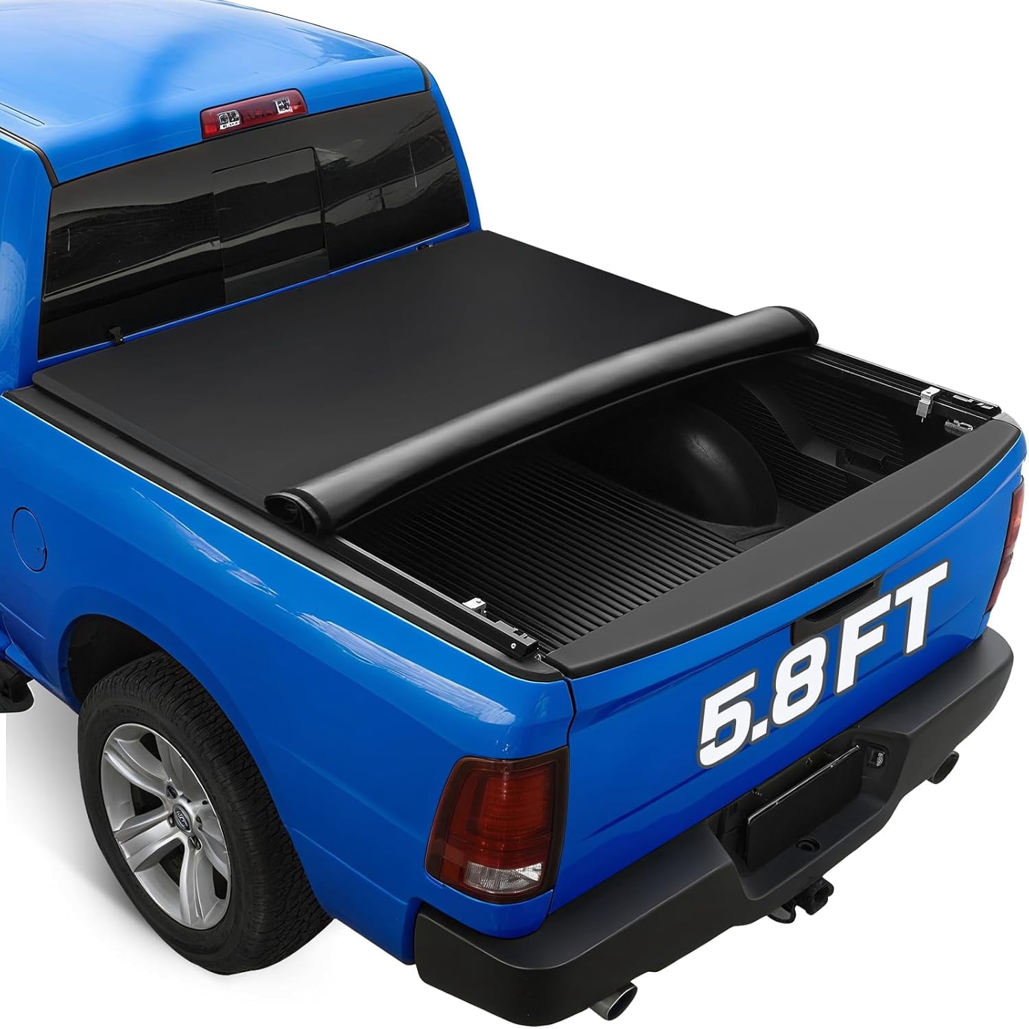 HRT Soft Roll-Up Tonneau Cover for 2019-2026 Chevy Silverado/GMC Sierra ...