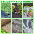 HRTGFD-40 Pcs 6-Inch Heavy-Duty Galvanized Landscape Staples ...