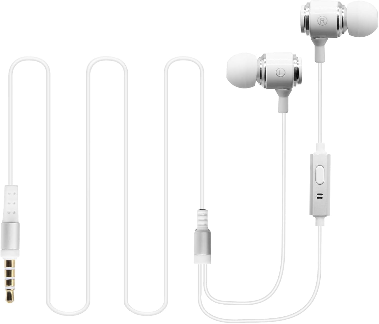 HRTGFD-Wired Headphones Long Cord Earbuds for Tv Extra Long Cable ...