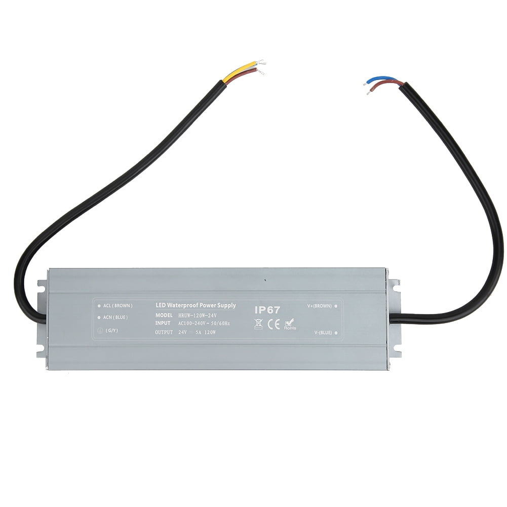 HRUW-120W-24V Power Supply IP67 Waterproof Adapter LED Driver ...