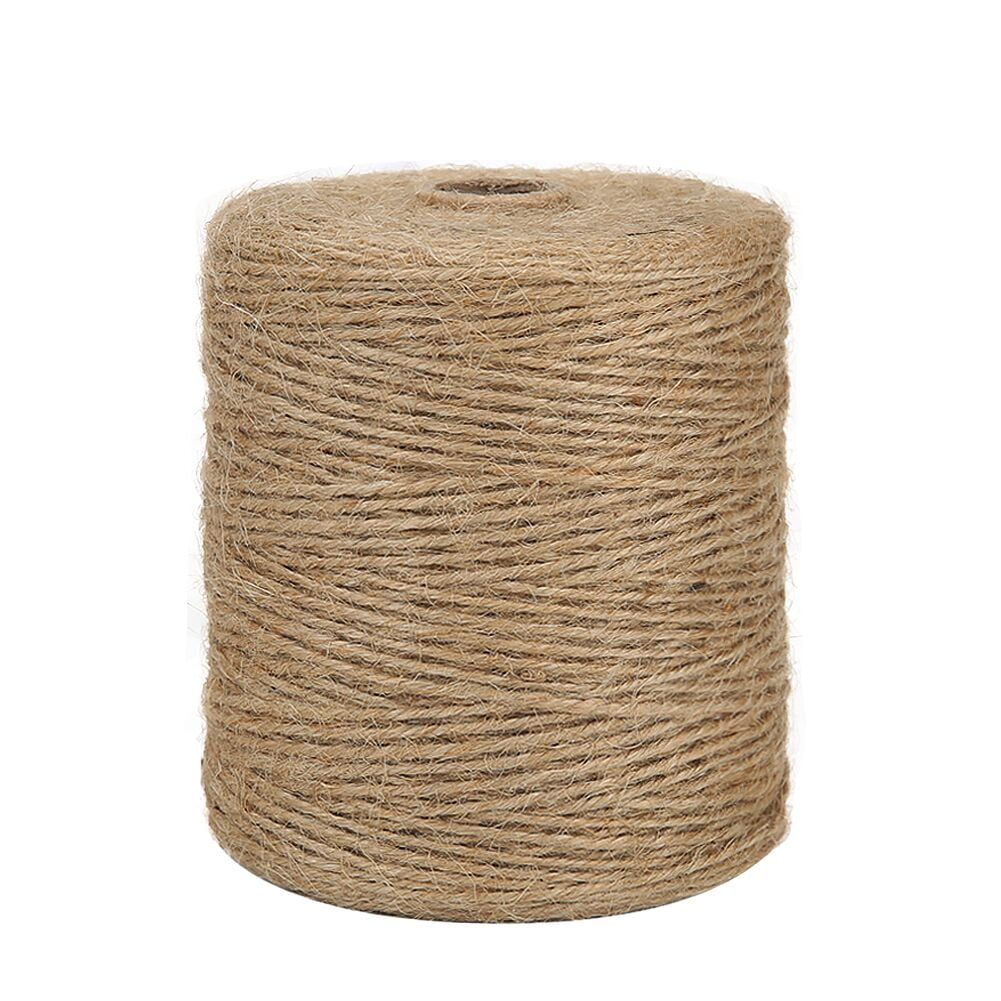 HRX Thick Heavy-Duty Jute Rope, 100 Feet 4-Ply Twisted Twine for ...
