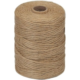 HRX 2mm Jute Rope,984Feet 3Ply Twisted Garden Twine Rope Natural Jute ...
