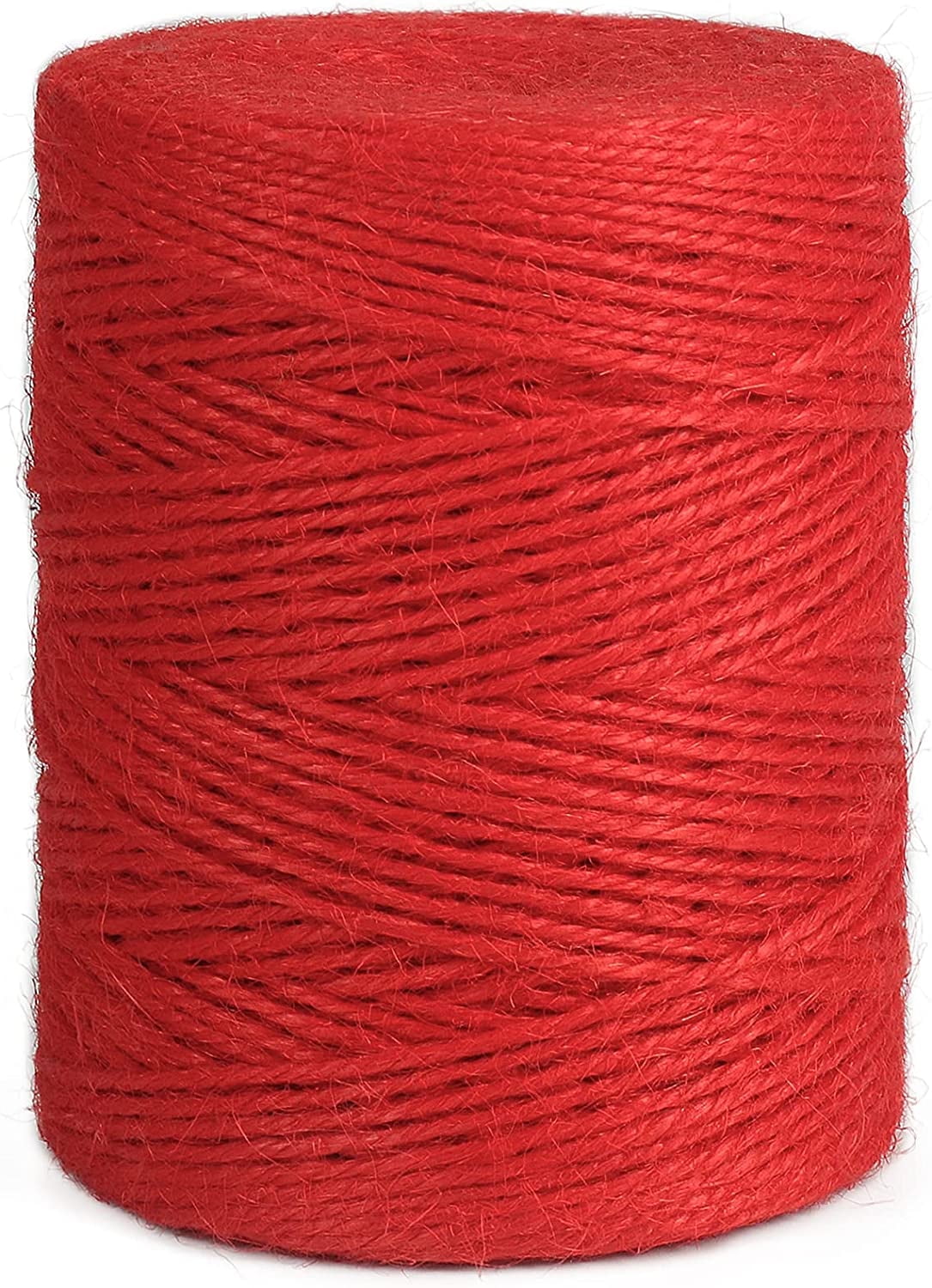HRX PACKAGE Decorative Jute Rope, 656 Feet 2mm Red Twine String Roll ...