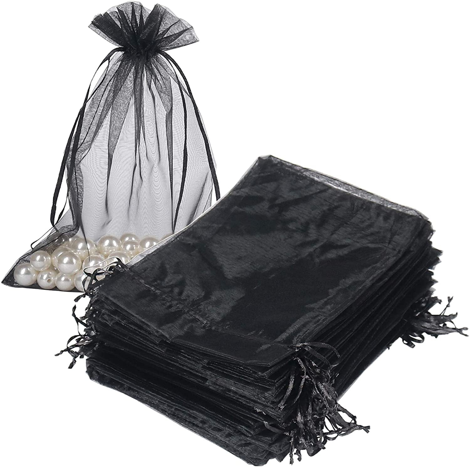 HRX Package Organza Bags 100pcs Gift Pouches Mesh Candy Bags Jewelry ...