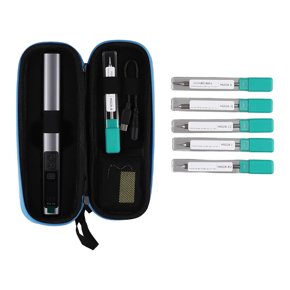 HS-02A Smart soldering iron 100-450°C Soldering iron 100W Portable ...