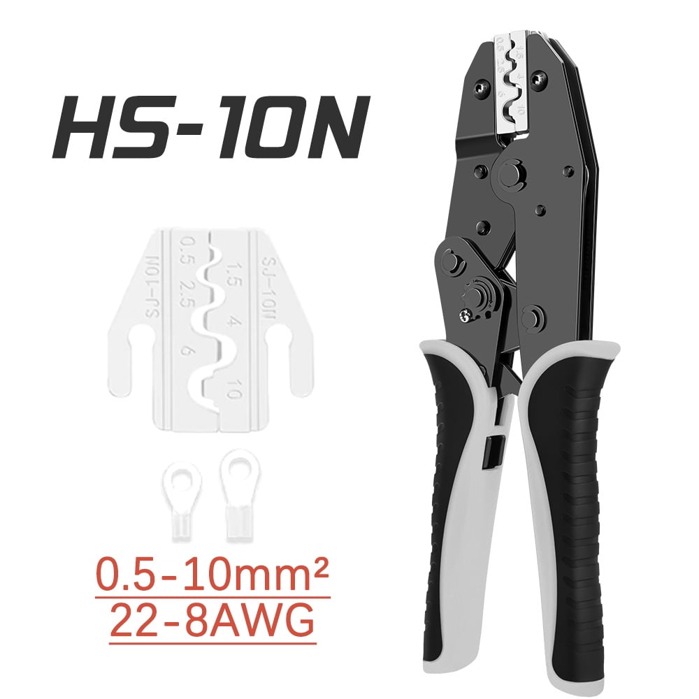 HS-03B Non-Insulated Tab Crimping Pliers Self-Adjusting 1.5-6mm2 20 ...
