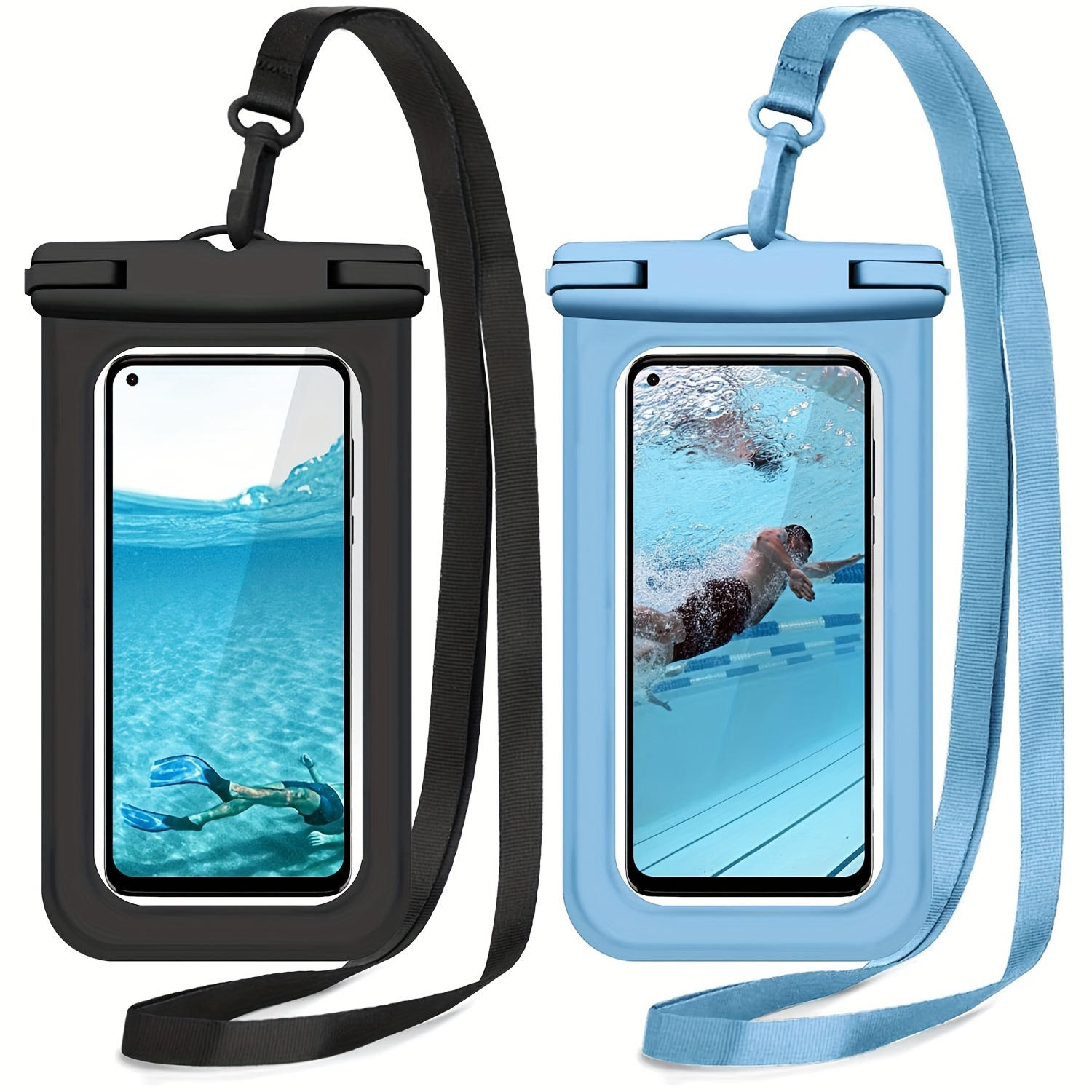 HS 2 Packs of Extra-Large Waterproof Pouches - Keep Your Smartphone Dry ...