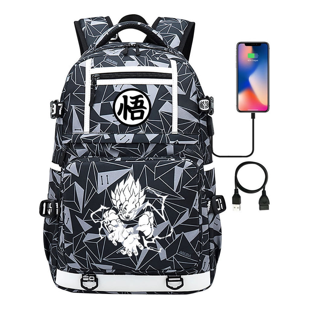 HS-Manga Dragon Ball Usb Youth Student Backpack Men And Women, Backpack ...