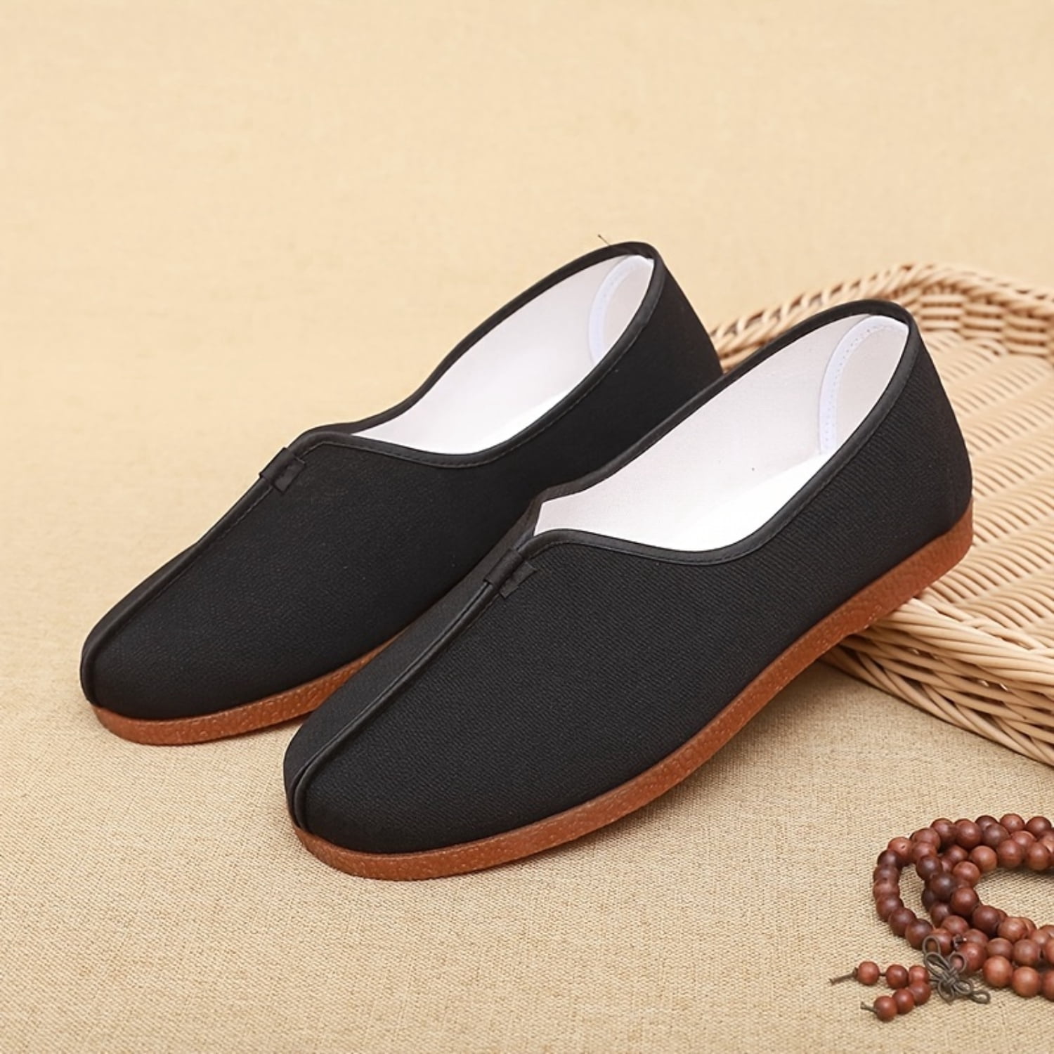 HS Mens Traditional Chinese Flats - Ventilated & Ultra-Lightweight Slip ...