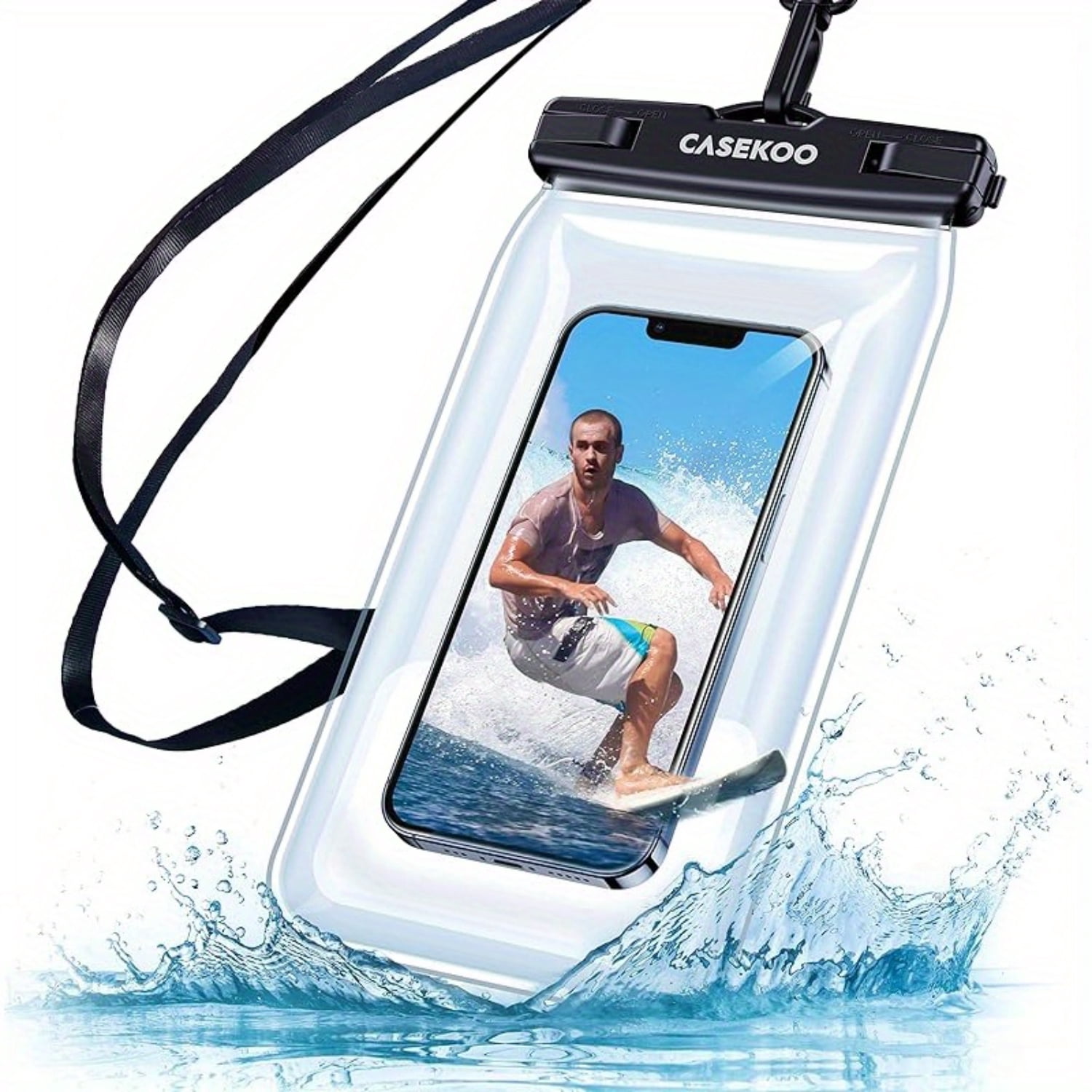 HS [Never Leak & Anti-Lost Floating Waterproof Phone Pouch [Ultra Large ...