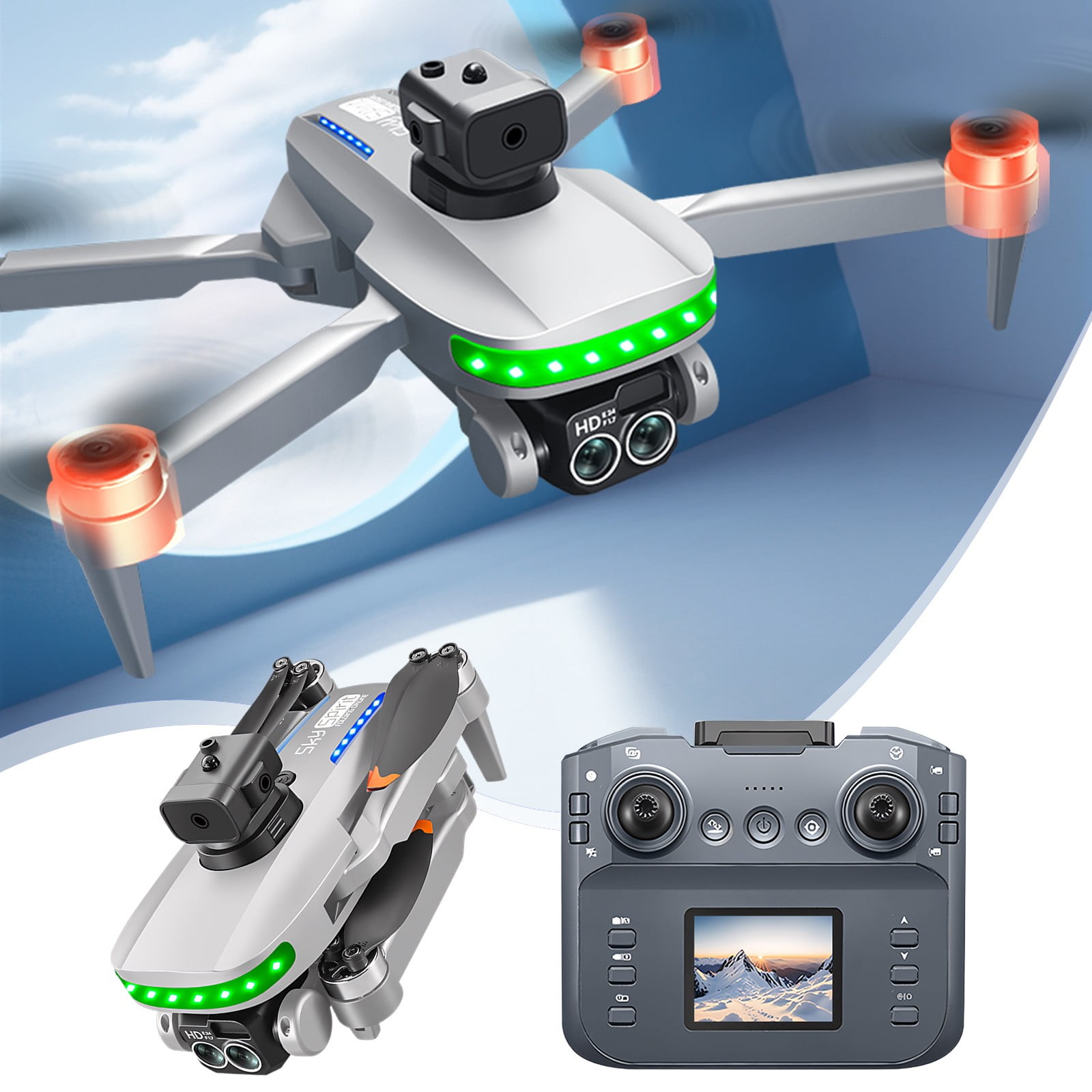 HS710 Drones with Camera for Adults 4K Fmlxio Drone With ESC Camera ...