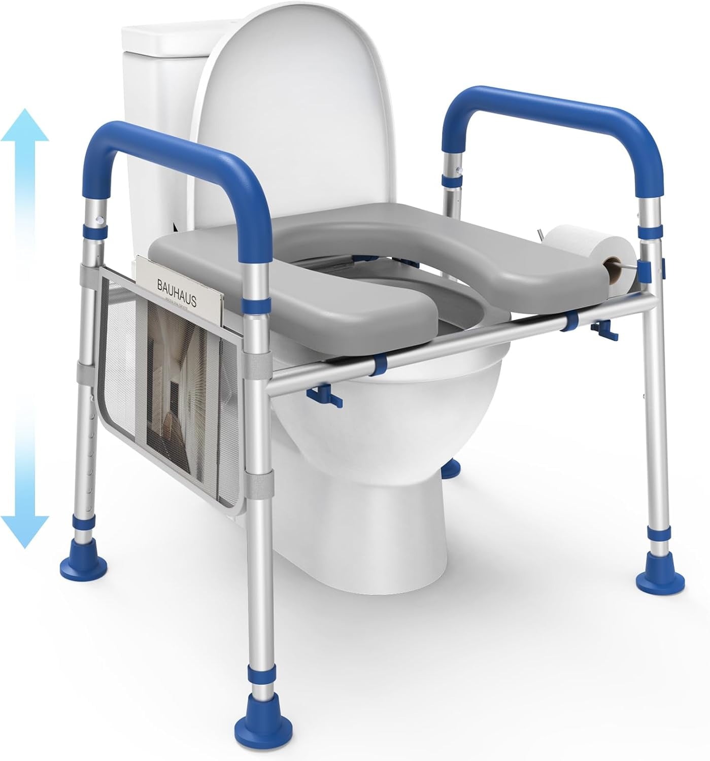 or HSA Eligible Toilet Seat Risers for Seniors, Padded Raised Toilet ...