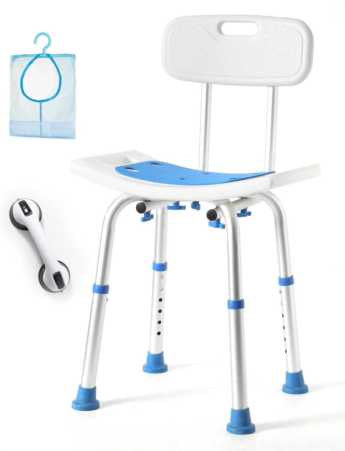 HSA FSA Shower Chair with Back, Shower Stool for Inside Shower, Shower ...