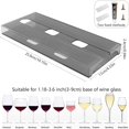 HSAPOW-2 Pcs Wine Glass Holder,Stemware Rack Punch-free Hanging Under ...