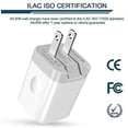HSAPOW-3Pack Fast Charging Cubes, Foldable Dual Port Charger Block ...