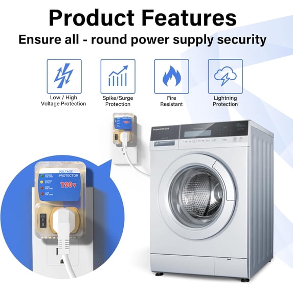 HSAPOW-[ETL Listed] Surge Protector, Outlet Voltage Protector for Home ...