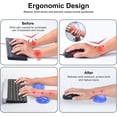 HSAPOW-Gel Keyboard and Mouse Wrist Rest Set, Comfort Ergonomic Wrist ...