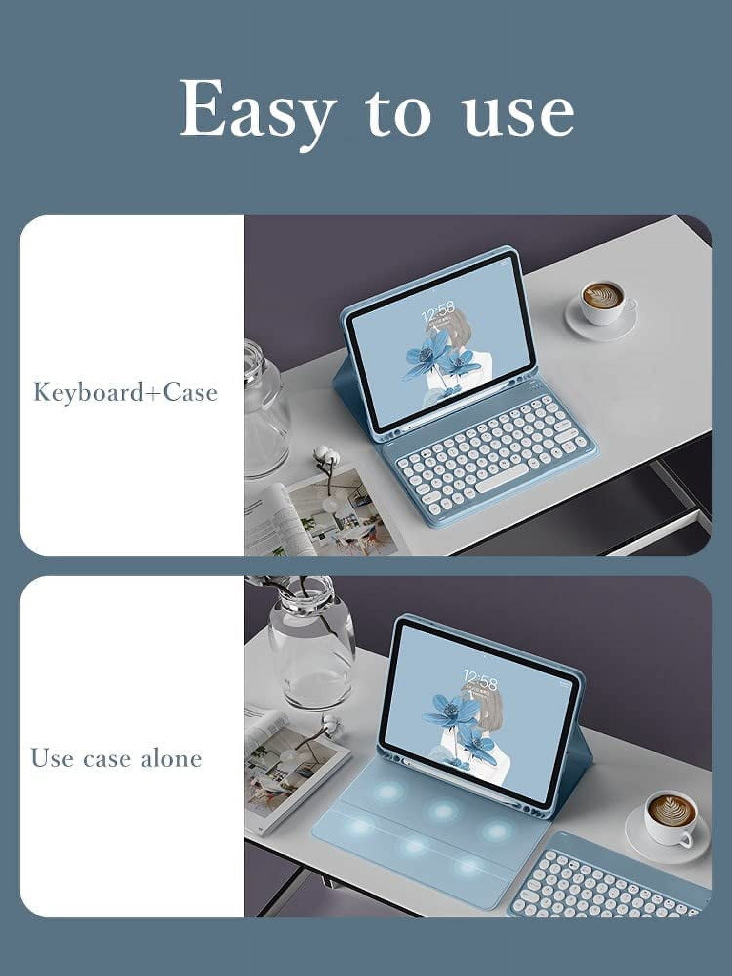 HSAPOW-Keyboard Case for iPad A16 2025 (11th Gen, 11"/ iPad 10th ...