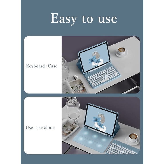 HSAPOW-Keyboard Case for iPad A16 2025 (11th Gen, 11"/ iPad 10th ...