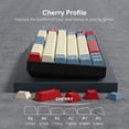 HSAPOW-PBT Keycaps Set, Doubleshot 137 Key Caps,Cherry Profile Custom ...