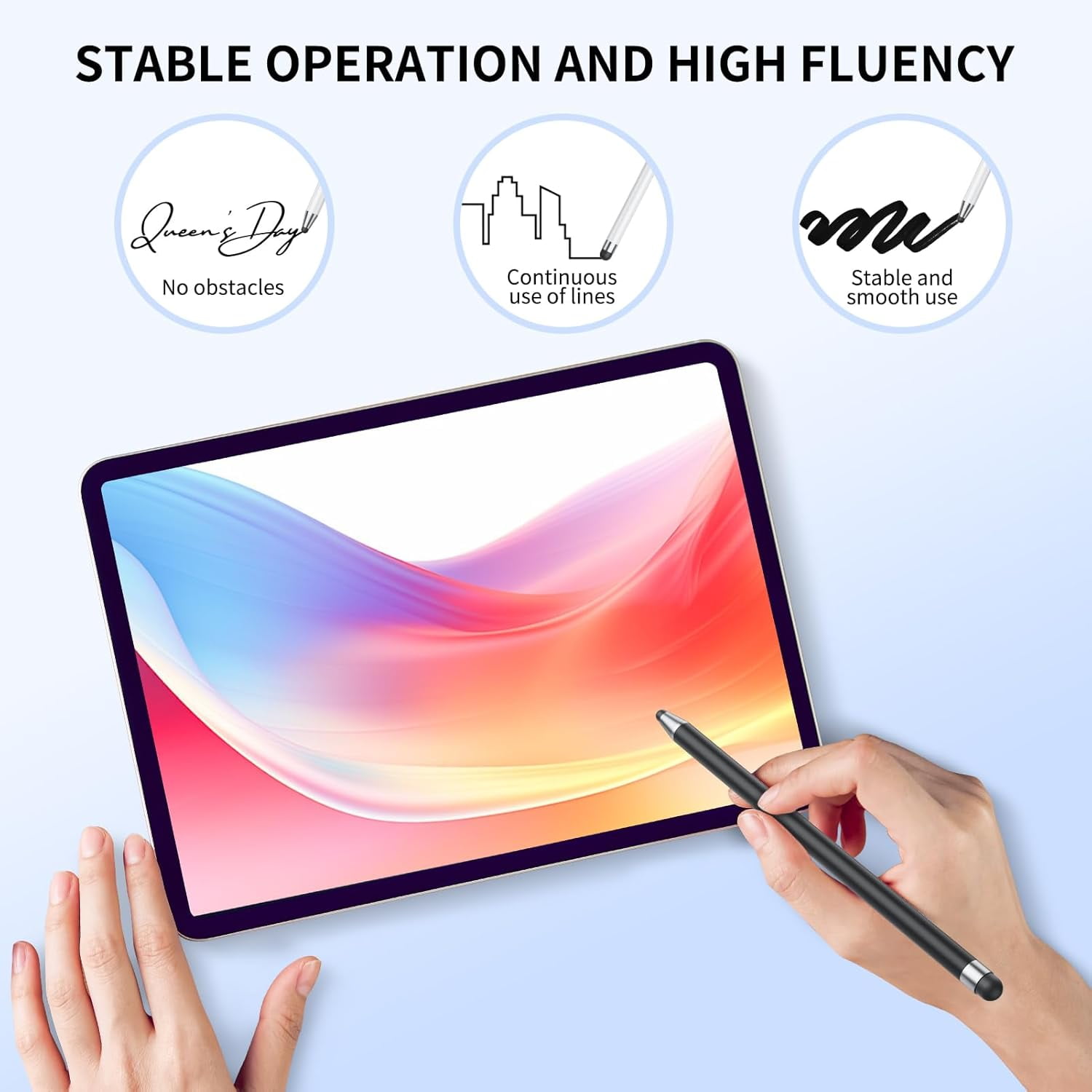 HSAPOW-Stylus (10Pcs), Stylus Pen for Touchscreen, High Precision and ...