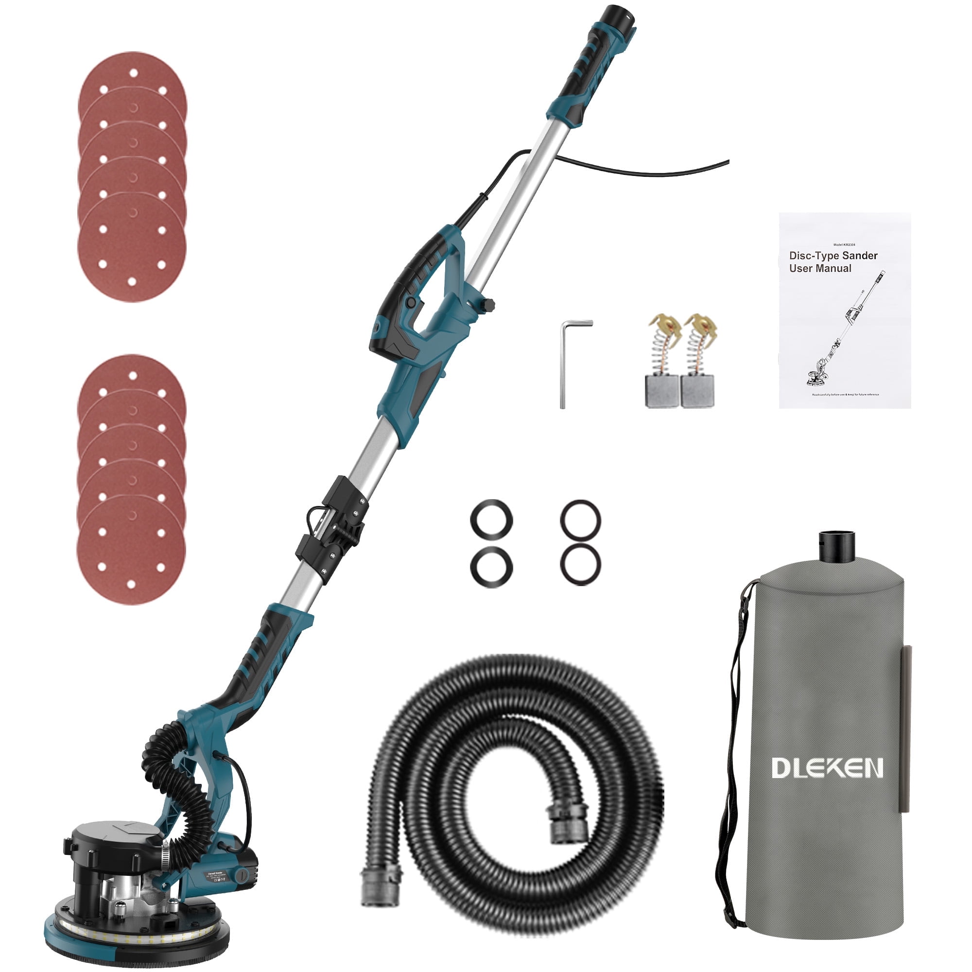 HSCCGI 1050W Electric Drywall Sander, 5 Speeds, 1800 RPM, with Vacuum ...