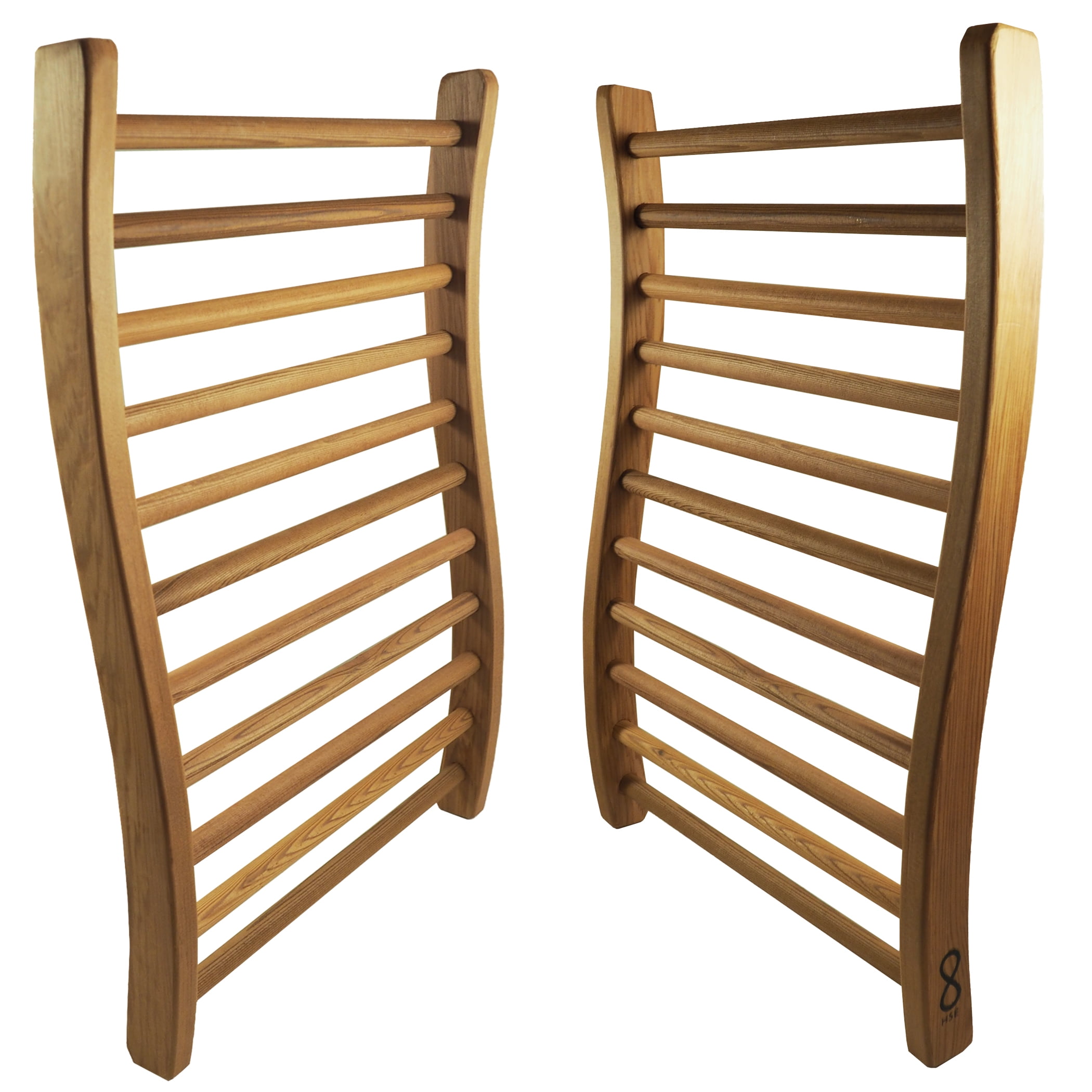 HSE Canadian Red Cedar Ergonomic S-Shape Sauna Backrest (Pack of 2 ...