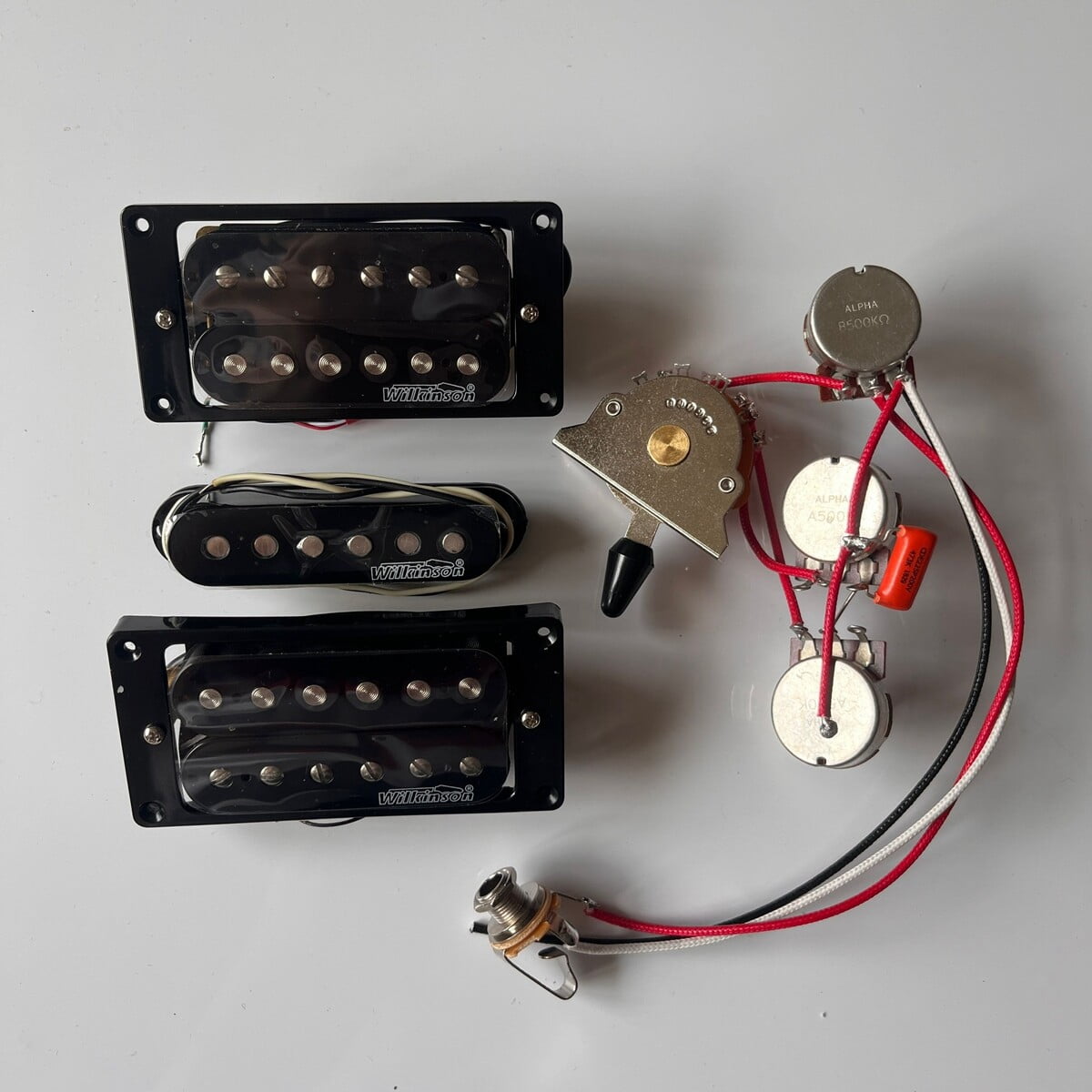HSH Humbucker Pickups 4C Shielded with 5 Way Blade Switch Wiring ...