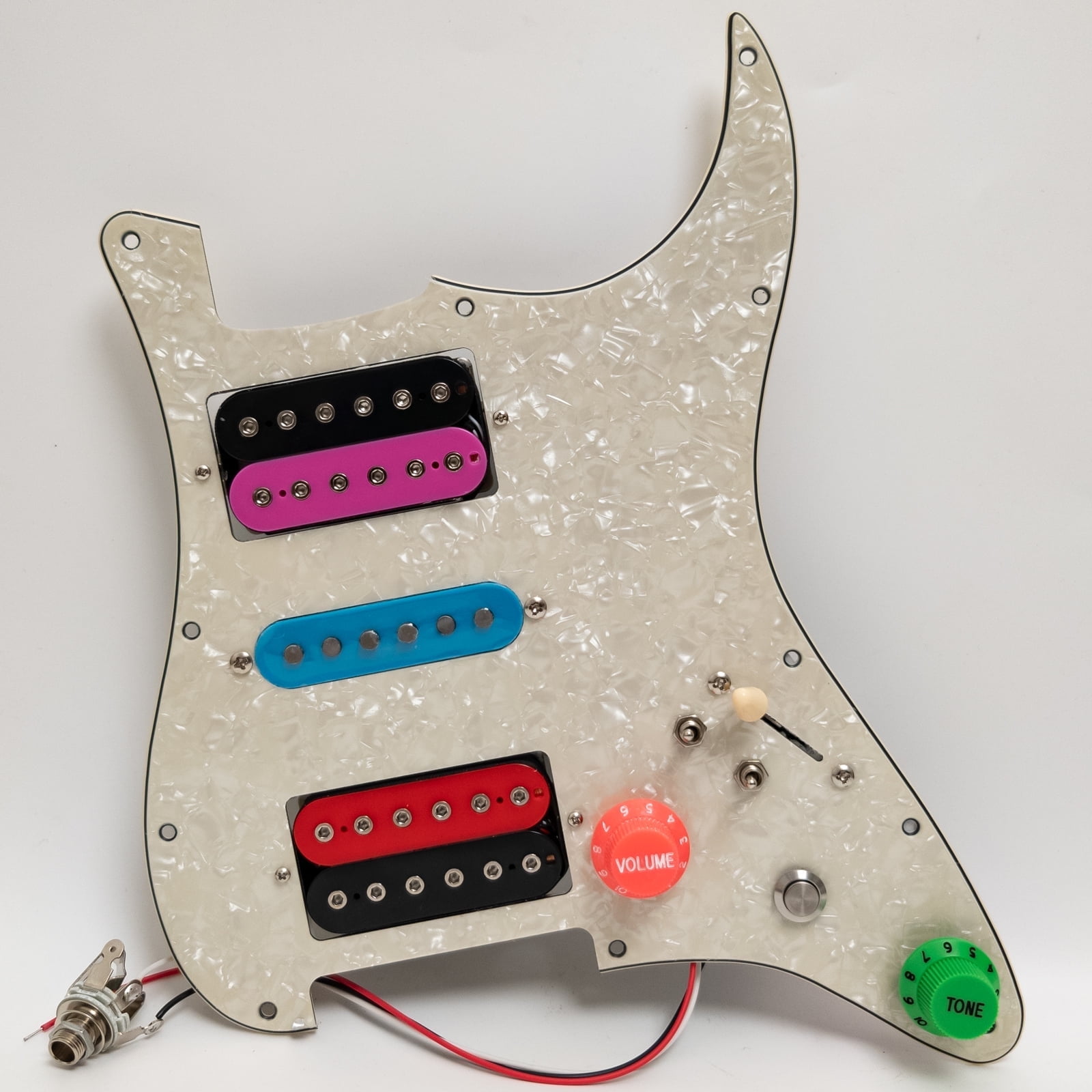 HSH Prewired Loaded Pickguard, with Alnico 5 Humbucker single coil ...