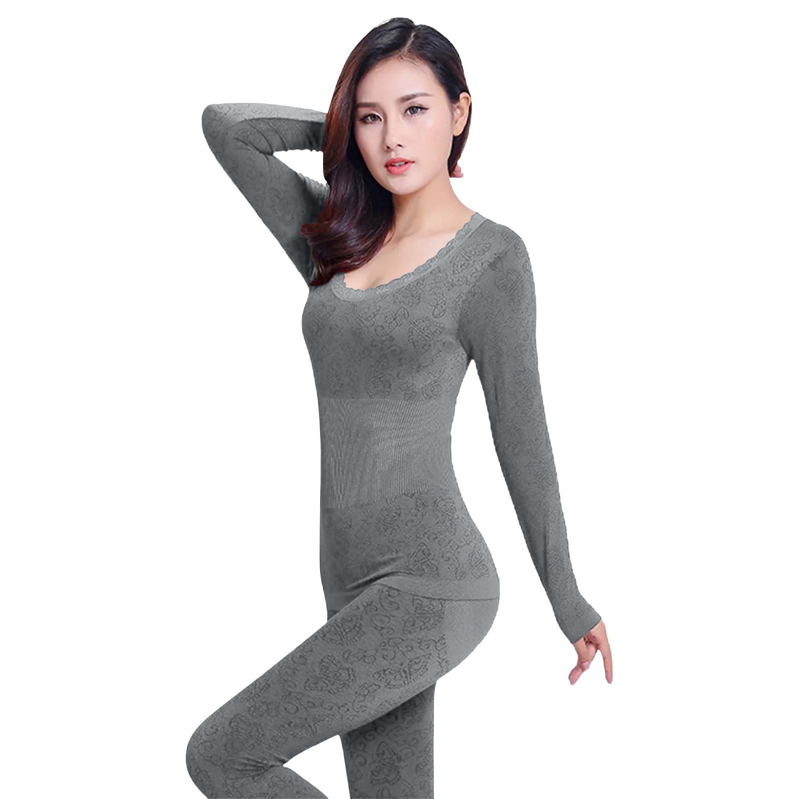 HSHMT Womens Thermal Underwear Set Womens Thermal Underwear Set Long ...