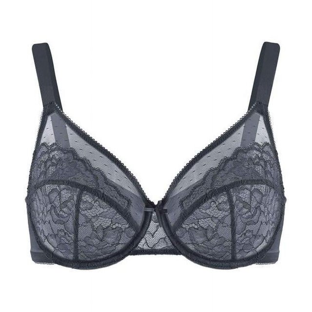 HSIA Enchante Floral Lace Plus Size Underwire Unlined Unpadded Full Coverage Bra - Walmart.com