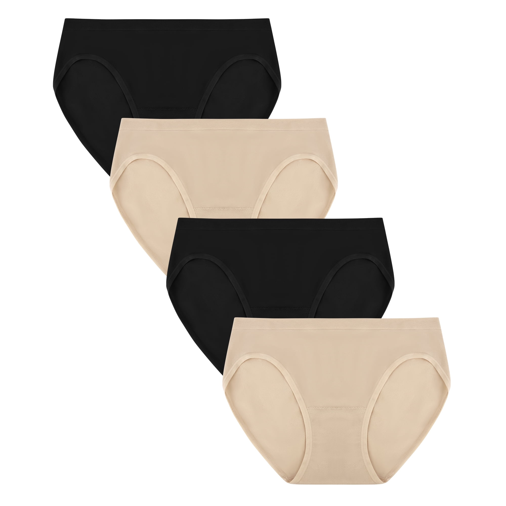 HSIA Panties for Women Underwear Soft Seamless High-Cut Briefs,4 Pack XL - Walmart.com