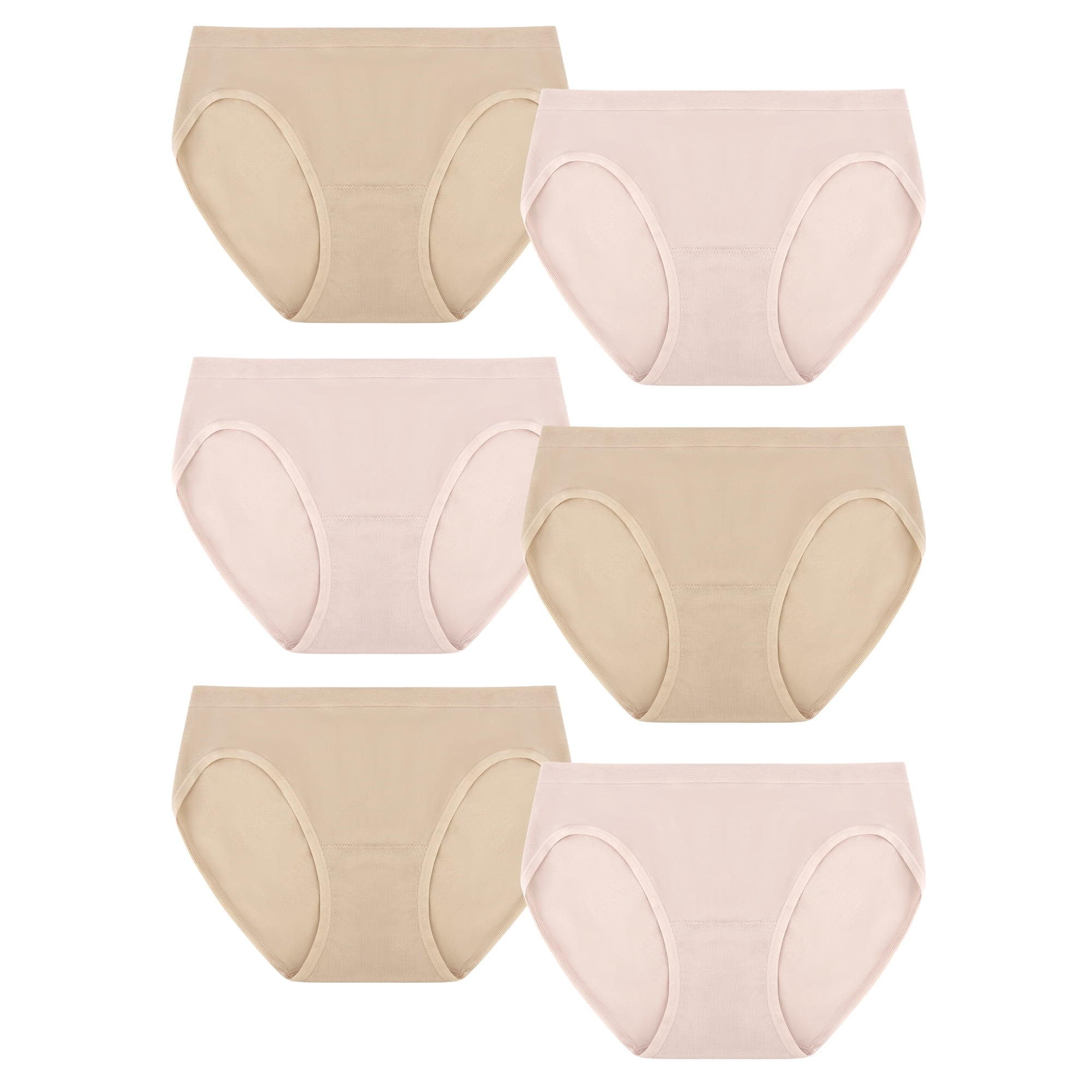 HSIA Panties for Women Underwear Soft Seamless High-Cut Briefs,6 Pack M ...