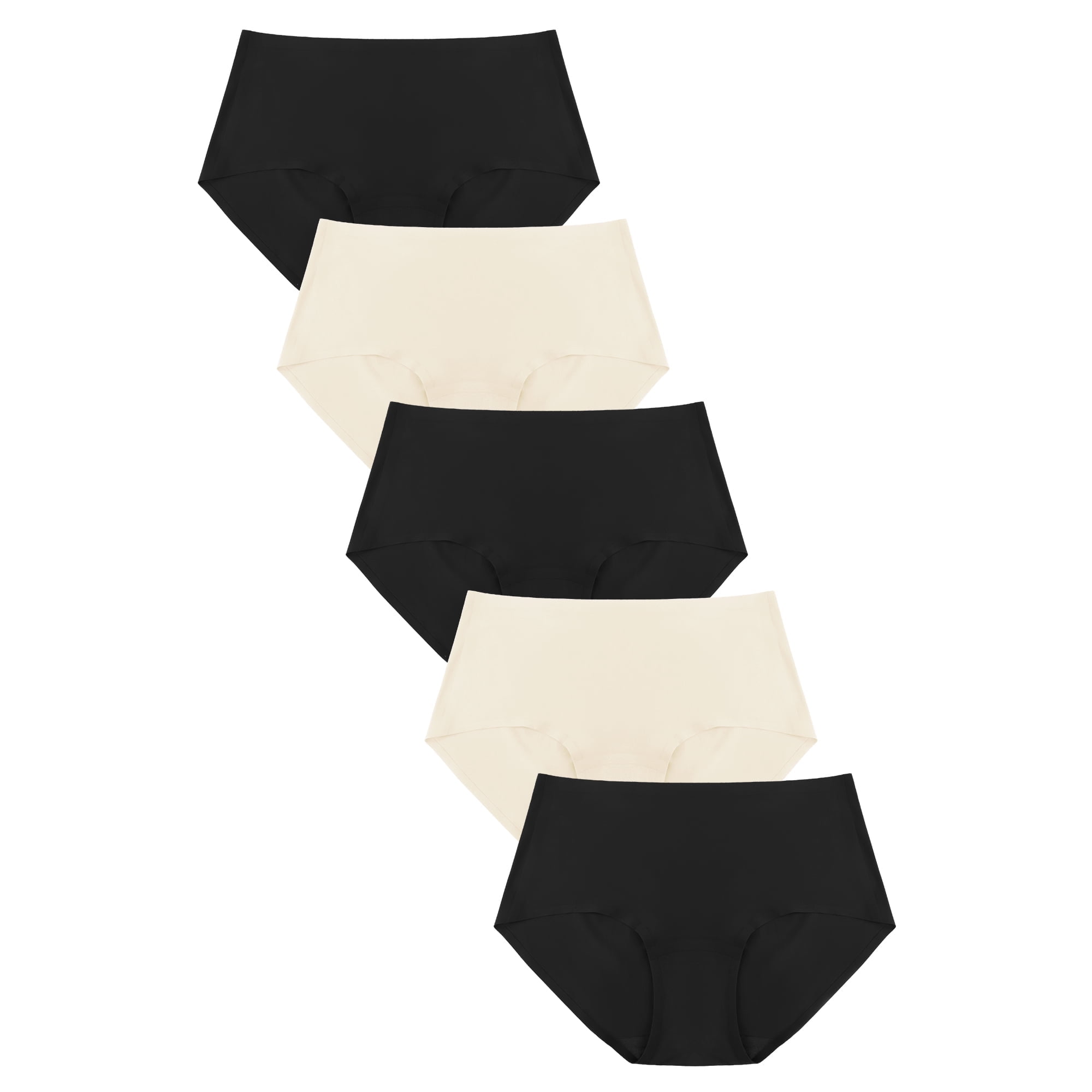 HSIA Women's Underwear Packs Plus Size Soft Stretch Seamless No Show ...