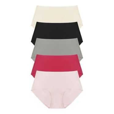 Athletic Works Girls Seamless Brief Underwear, 5-Pack, Sizes S-XL ...