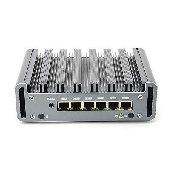 HSIPC Pentium 4417U Firewall Micro Appliance, Mini PC, Nano PC, Router PC(8G 256G) with 6 RJ45 ...