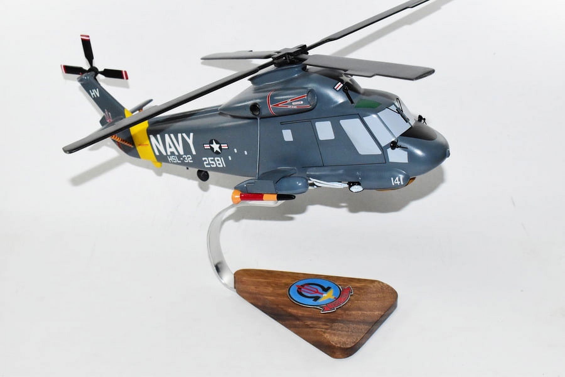 HSL-32 Invaders SH-2F Seasprite Model, Kaman, Mahogany, 1/30th (16 ...
