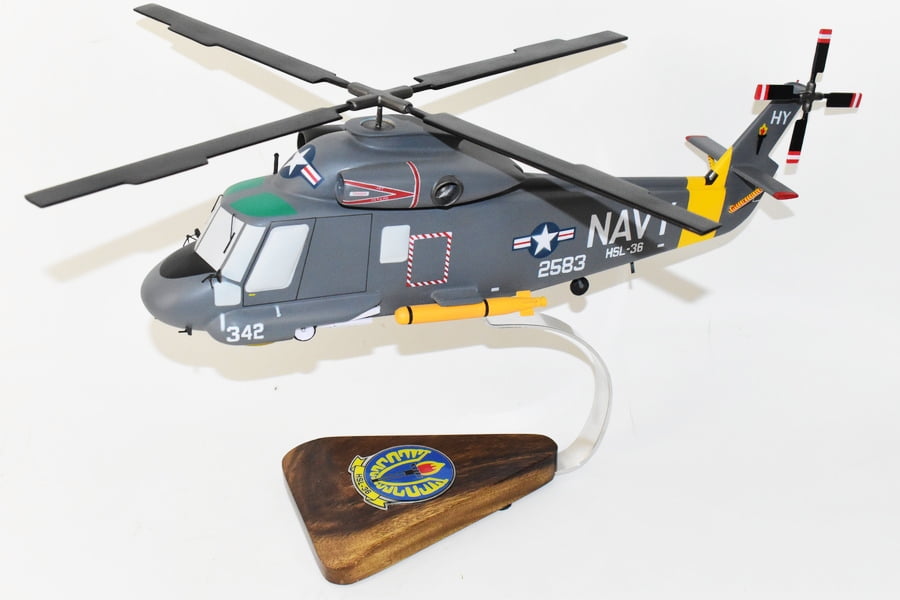 HSL-36 Lamplighters 1658 SH-2F Seasprite Model, Kaman, Mahogany, 1/30th ...