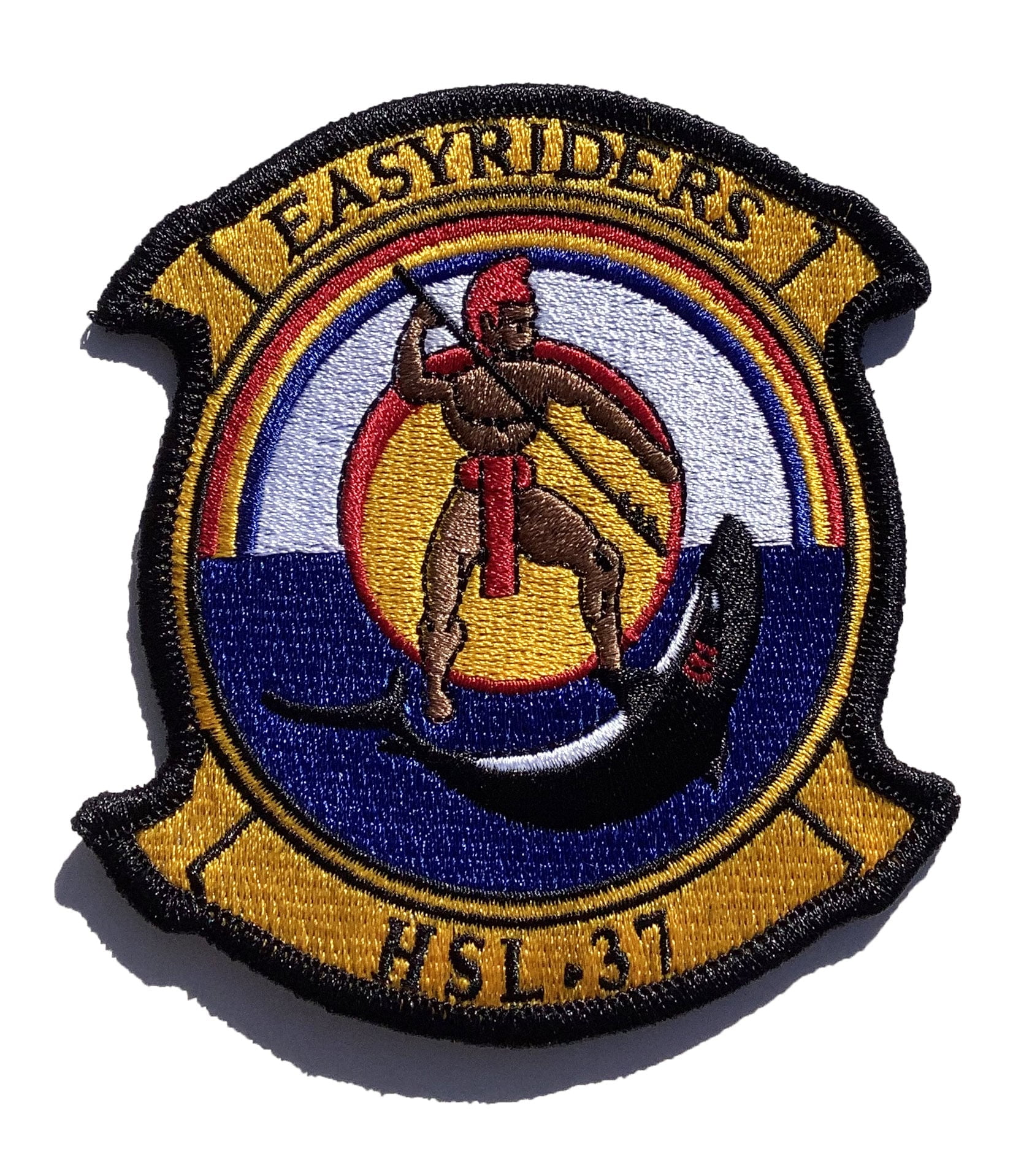 HSL-37 Easy Riders Squadron Patch – Sew On/ plastic backing, 4 ...