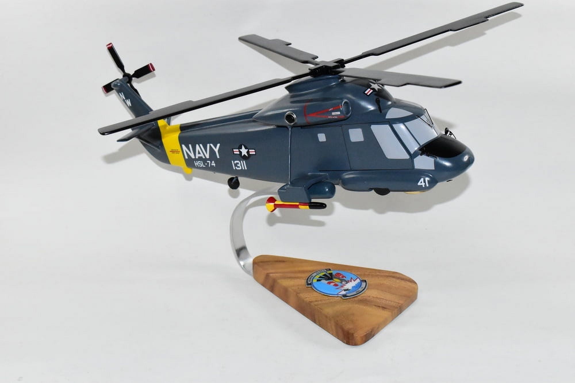 HSL-74 Demon Elves SH-2F Seasprite Model, Kaman, Mahogany, 1/30th (16 ...