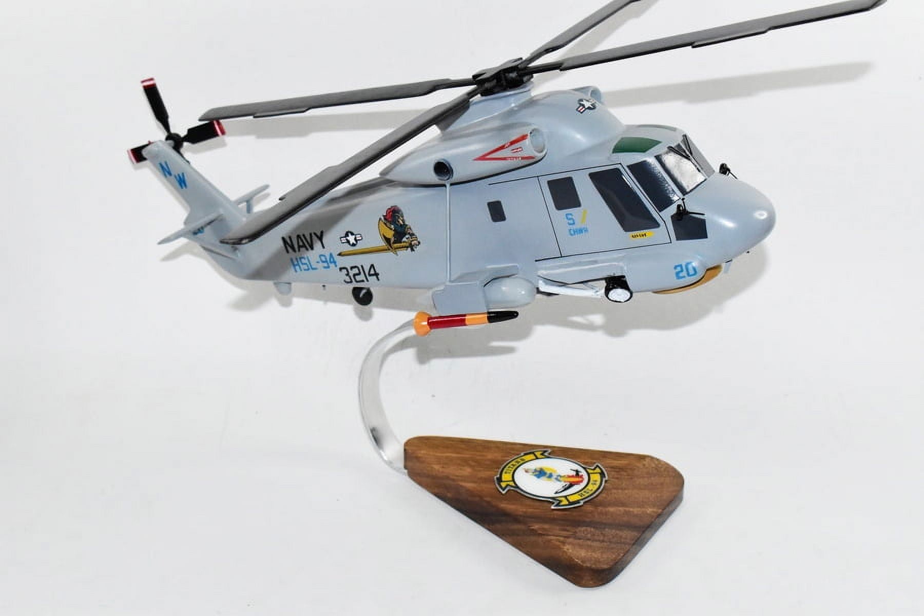 HSL-94 Titans SH-2 Seasprite Model, Kaman, Mahogany, 1/30th (16") Scale ...